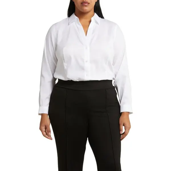 Jones New York Cotton Shirt - White
