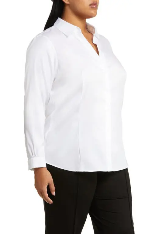 Jones New York Cotton Shirt - White