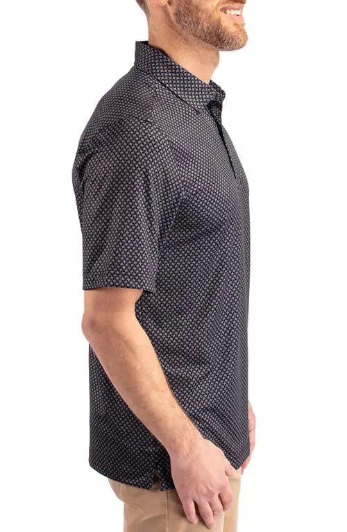 Cutter & Buck Geo Pattern Performance Polo - Black