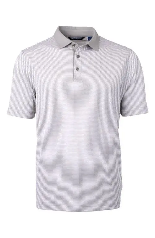 Cutter & Buck Virtue Micro Stripe Polo - Polished/white