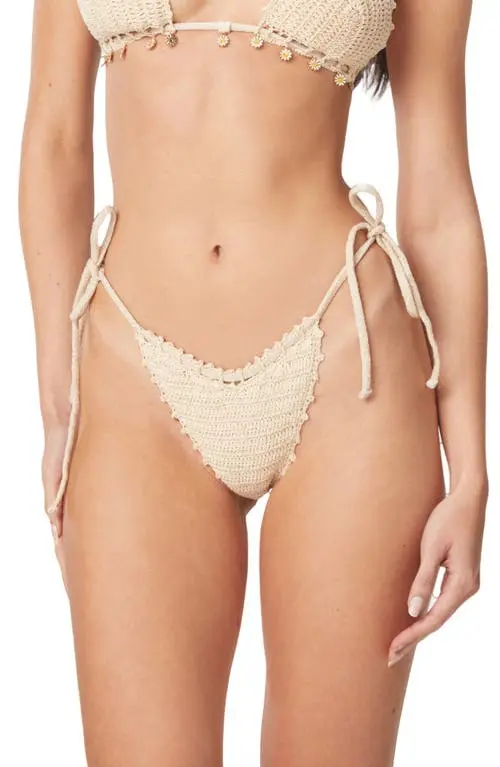 CAPITTANA Trinidad Crochet Bikini Bottom - Ivory