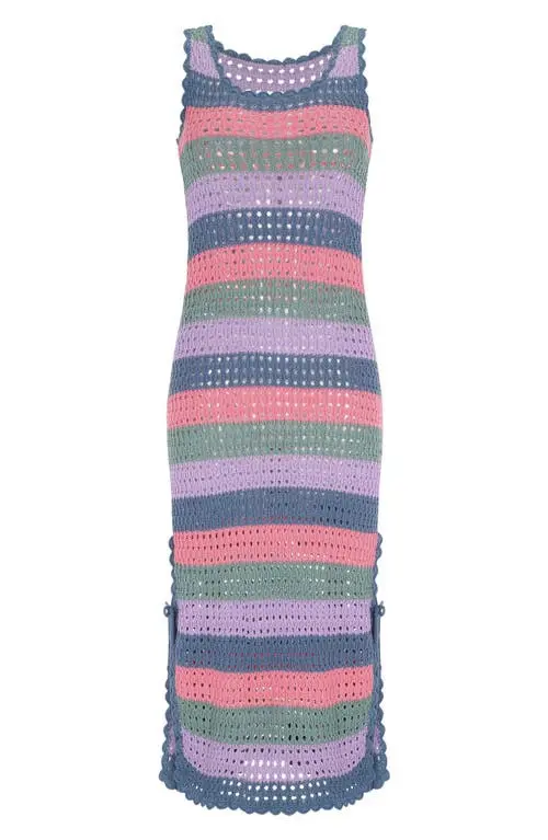 CAPITTANA Sami Multicolor Crochet Sleeveless Cover-up Dress
