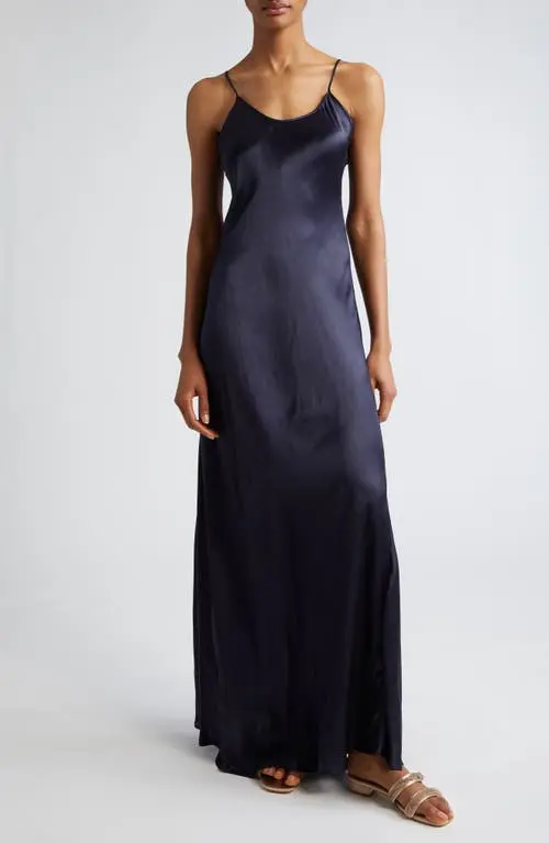 Eleventy Silk Charmeuse Slip Dress