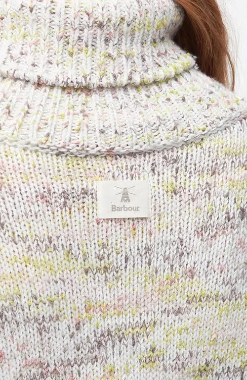 Barbour Marled Cotton-blend Turtleneck Sweater