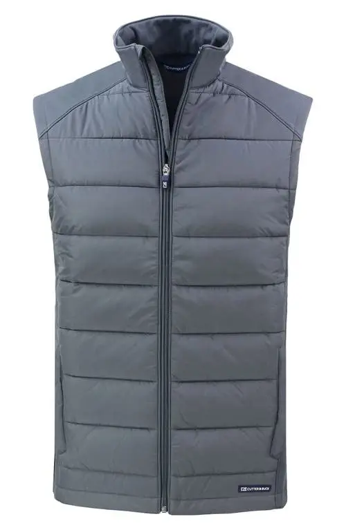 Cutter & Buck Evoke Hybrid Softshell Vest - Elemental Grey