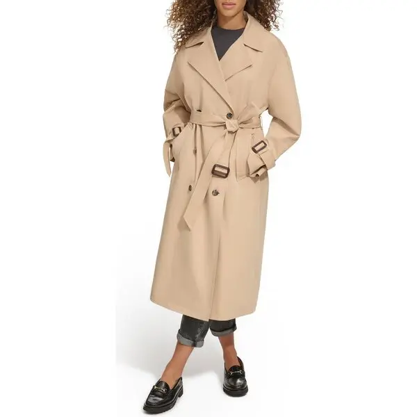 LEVI'S Belted Long Trench Coat