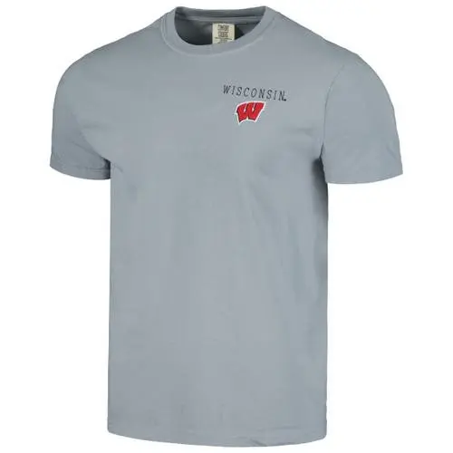 IMAGE ONE Wisconsin Badgers Campus Scene Comfort Colors T-shirt