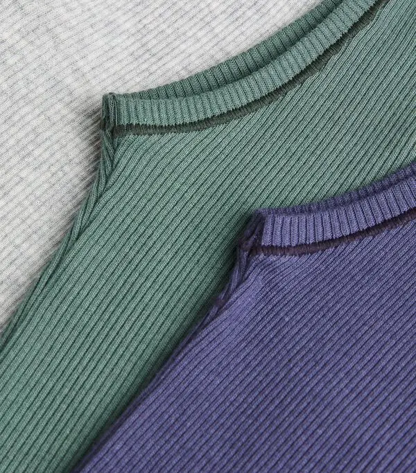 SKIMS 3 Pack Of Cotton Ribbed Tank Tops