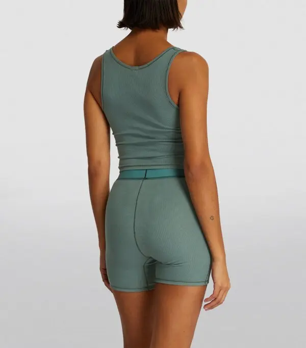SKIMS 3 Pack Of Cotton Ribbed Tank Tops