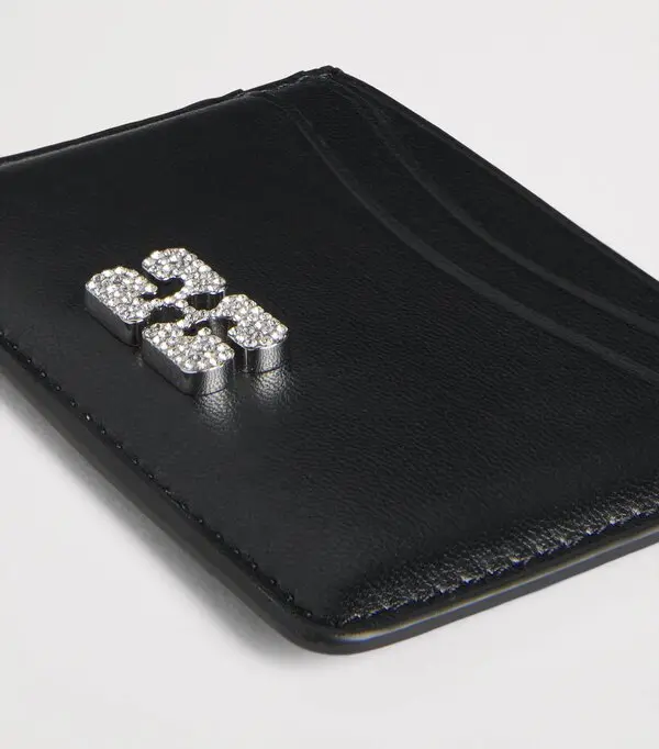 GANNI Recycled Leather Bou Card Holder