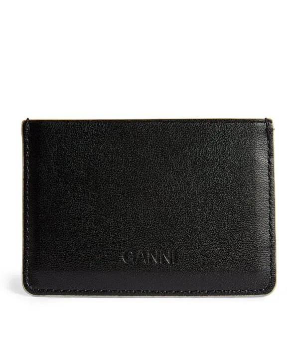 GANNI Recycled Leather Bou Card Holder