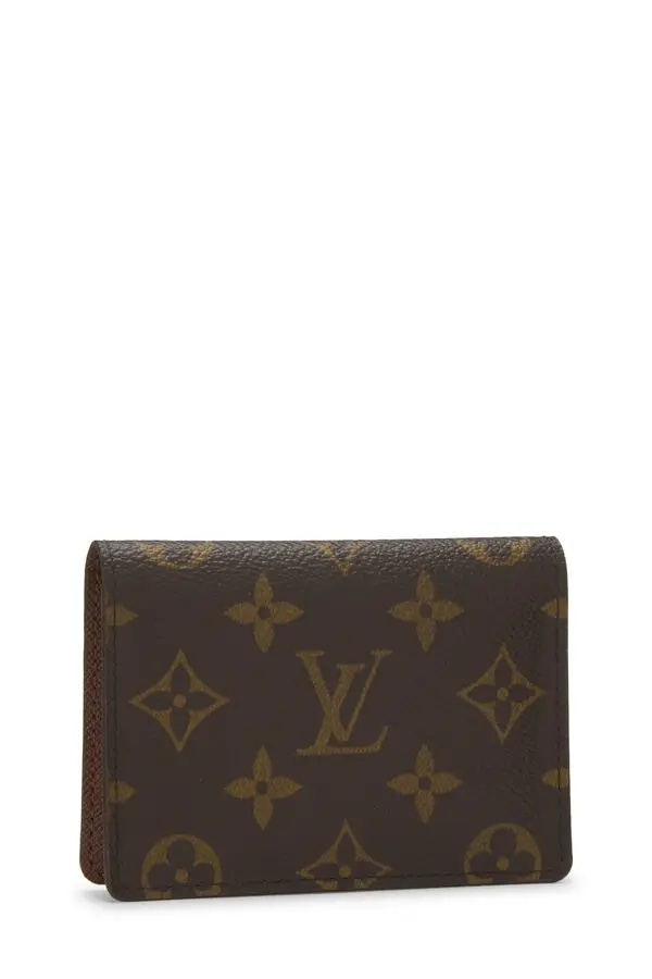 LOUIS VUITTON Monogram Canvas Porte 2 Cartes Vertical