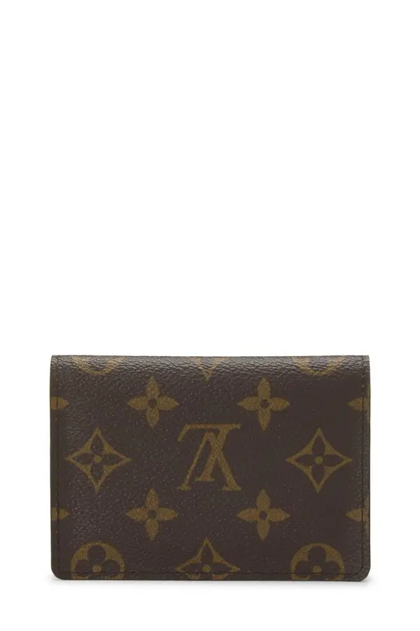 LOUIS VUITTON Monogram Canvas Porte 2 Cartes Vertical