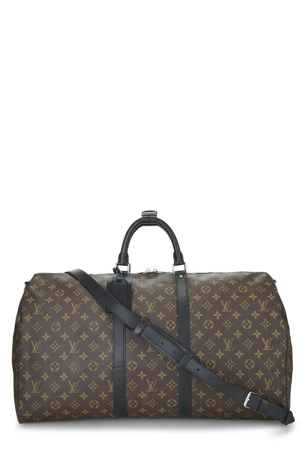 LOUIS VUITTON Monogram Macassar Keepall Bandouliere 55