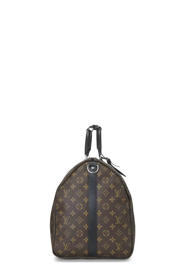 LOUIS VUITTON Monogram Macassar Keepall Bandouliere 55
