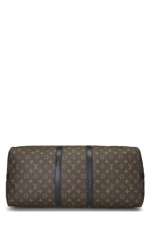 LOUIS VUITTON Monogram Macassar Keepall Bandouliere 55