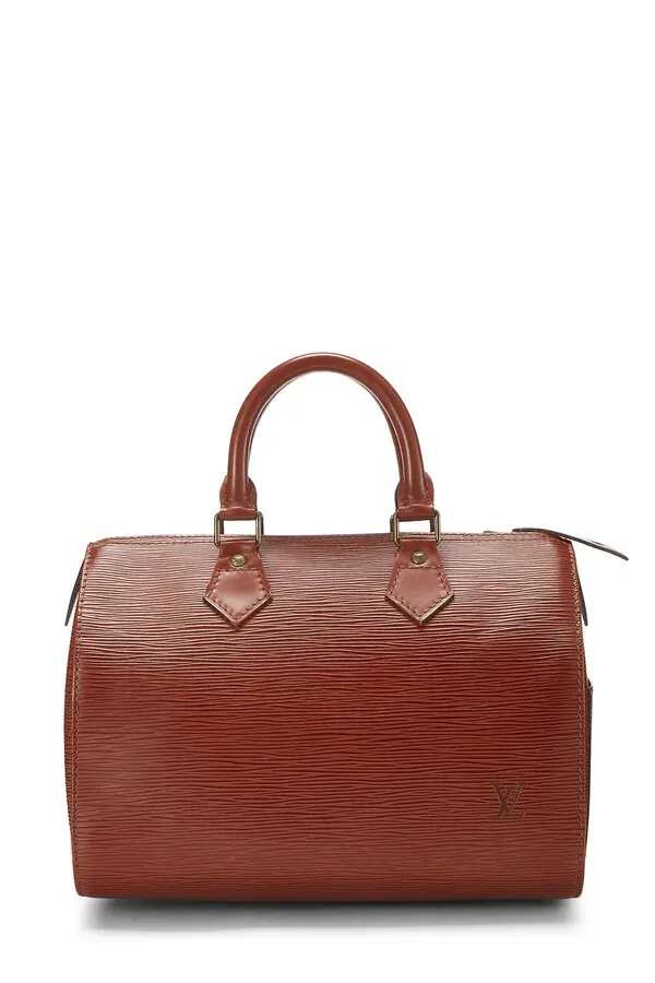 LOUIS VUITTON Speedy 25 Cannelle Epi Leather Handheld Bag - Brown