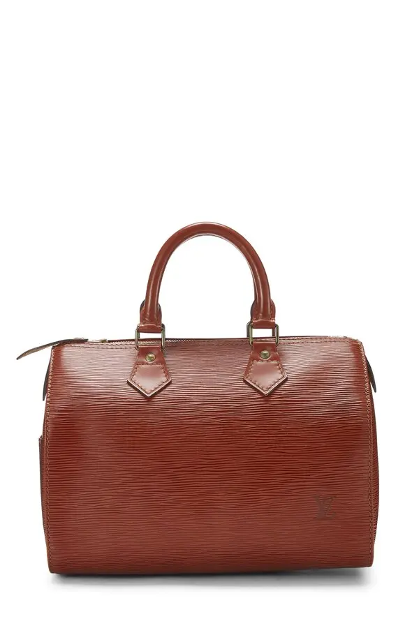 LOUIS VUITTON Speedy 25 Cannelle Epi Leather Handheld Bag