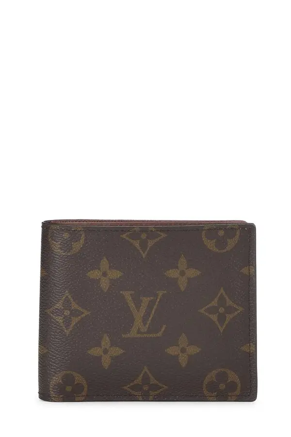 LOUIS VUITTON Monogram Canvas Marco Nm Wallet - Brown