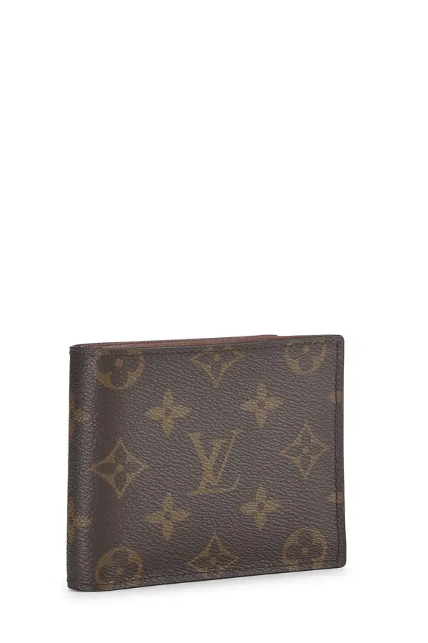 LOUIS VUITTON Monogram Canvas Marco Nm Wallet - Brown
