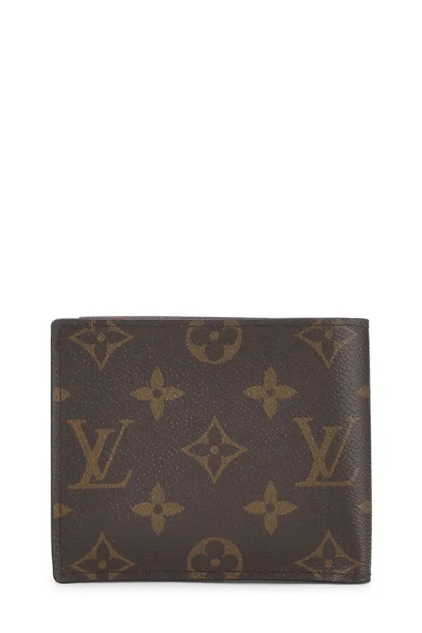 LOUIS VUITTON Monogram Canvas Marco Nm Wallet - Brown