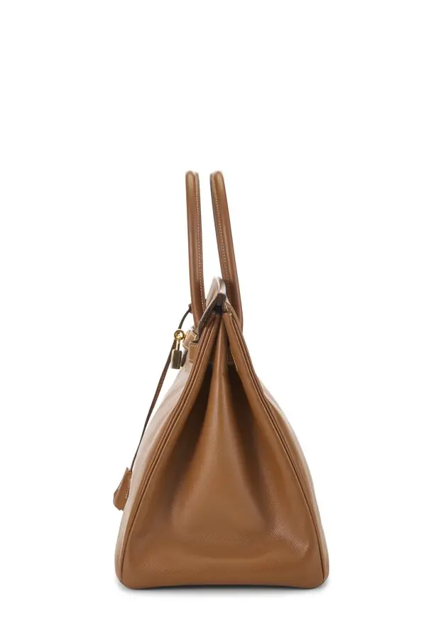 Hermès Gold Courchevel Birkin 35 Bag - Brown