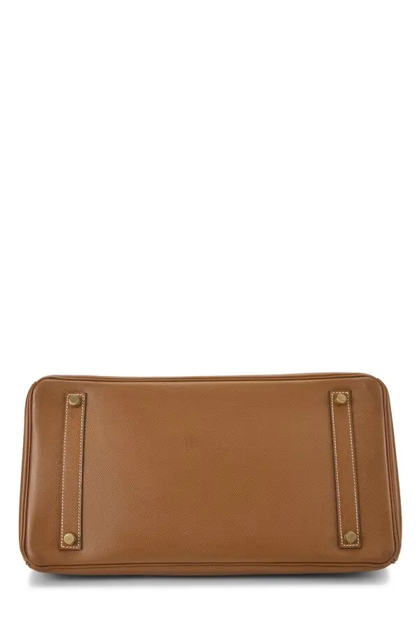 Hermès Gold Courchevel Birkin 35 Bag - Brown