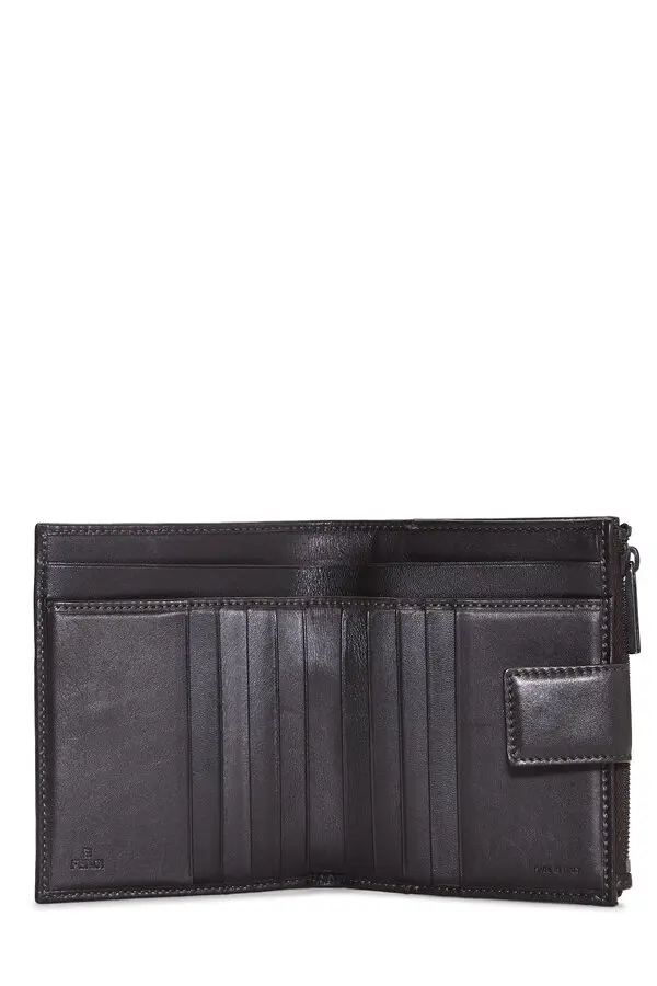 Fendi Zucchino Canvas Compact Wallet