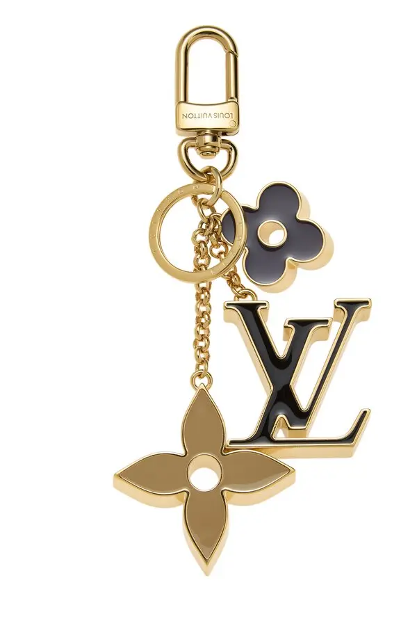 LOUIS VUITTON Fleur De Monogram Bag Charm - Beige