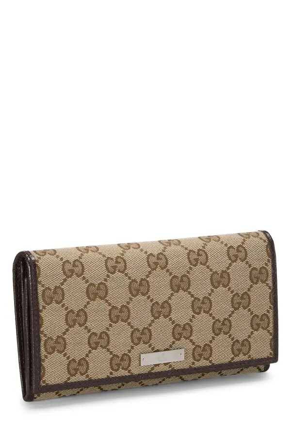 Gucci Original Gg Canvas Continental Wallet