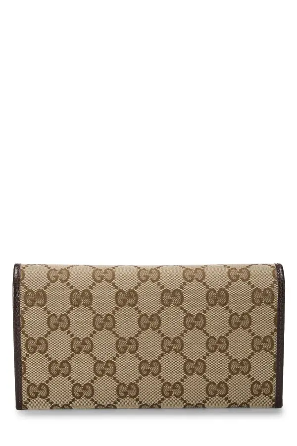 Gucci Original Gg Canvas Continental Wallet