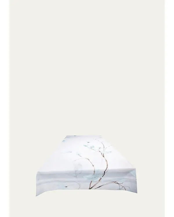 THE LINO Japan Tablecloth, 71" X 144 - Ltblue