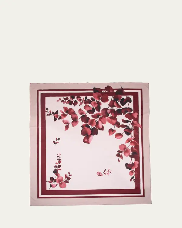 THE LINO Eucalyptus Tablecloth, 71" Square - Red