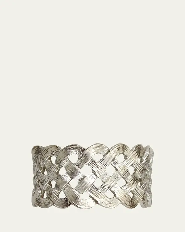 L'Objet Platinum Braid Napkin Rings Jewels, Set Of 4