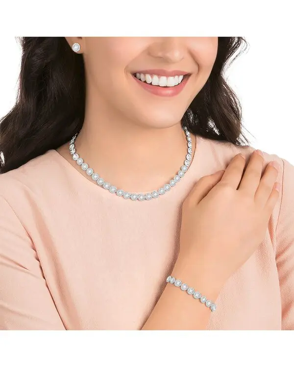 SWAROVSKI Una Necklace, Bracelet & Stud Earrings Set - Silver