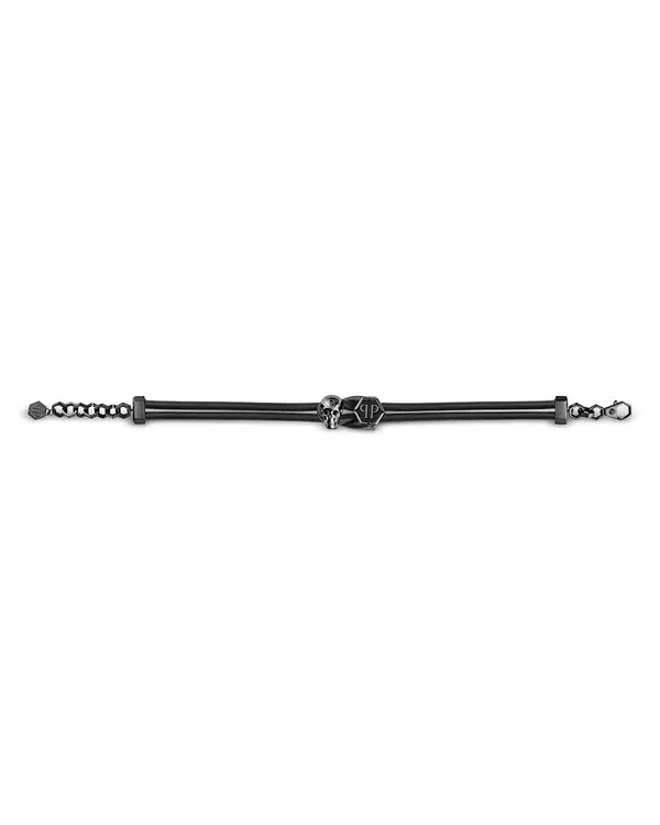 Philipp Plein 3d Skull Cord Bracelet