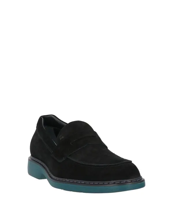 Hogan Leather Penny Loafers - Black