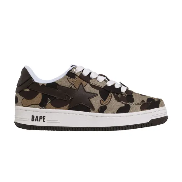 A BATHING APE Sta Cookie Camo 2 Sneakers - Brown