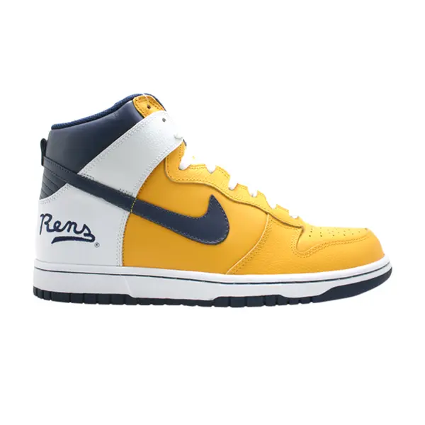 Nike Dunk High Top Sneakers - Gold