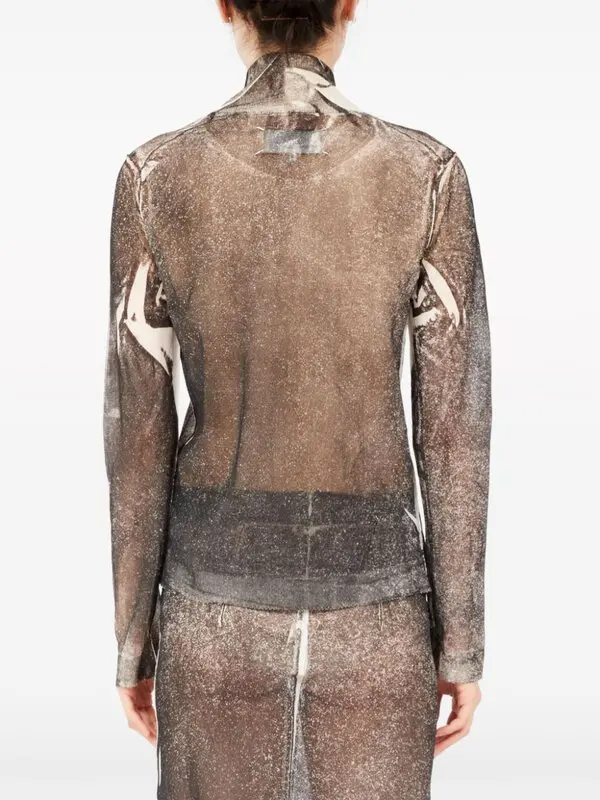 MAISON MARGIELA Semigraphic Silk Top