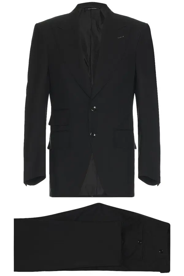 TOM FORD Atticus Plain Weave Suit - Black