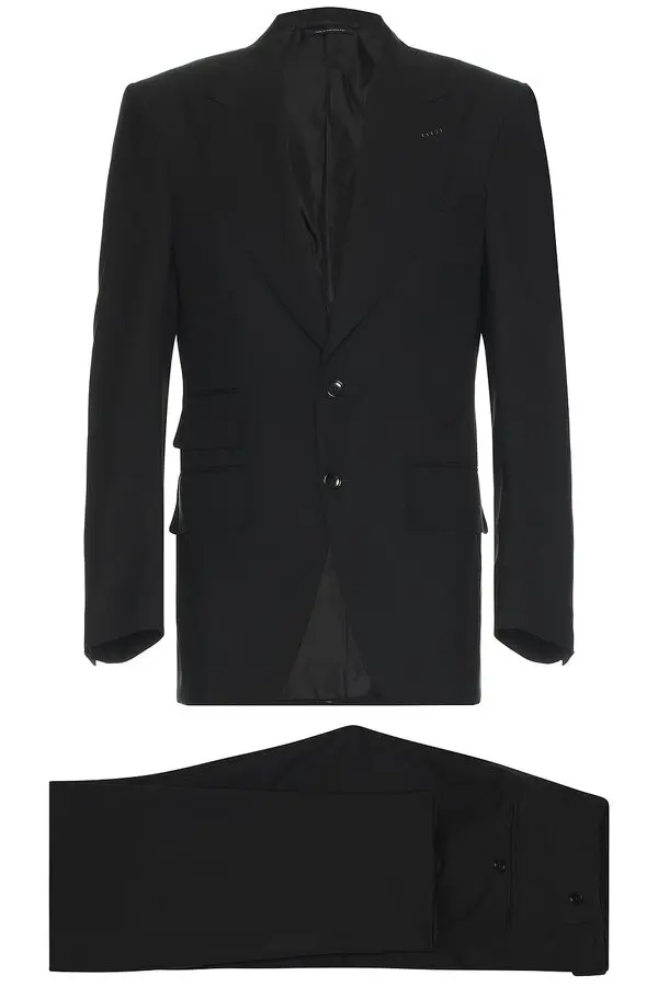 TOM FORD Atticus Plain Weave Suit - Black