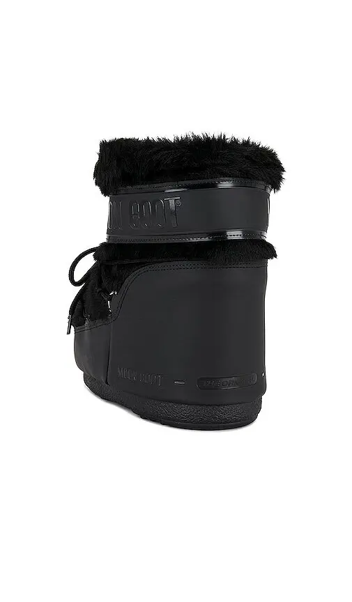 Moon Boot Icon Low Faux Fur Boots - Black