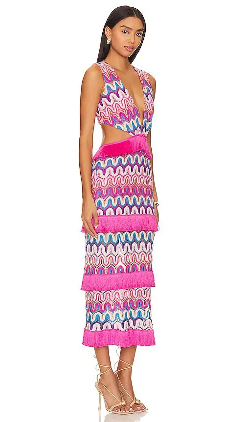 patbo crochet cut-out maxi dress PatBO Crochet Cut-Out Maxi Dress