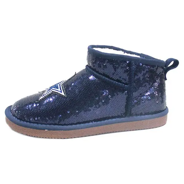 CUCE Dallas Cowboys Sequin Ankle Boots