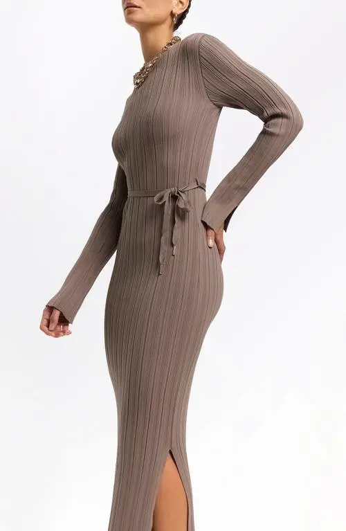 long sleeve knit skater dress Cutest Twirl Long Sleeve Knit Skater Dress