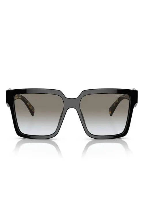 Prada 57mm Square Sunglasses - Black