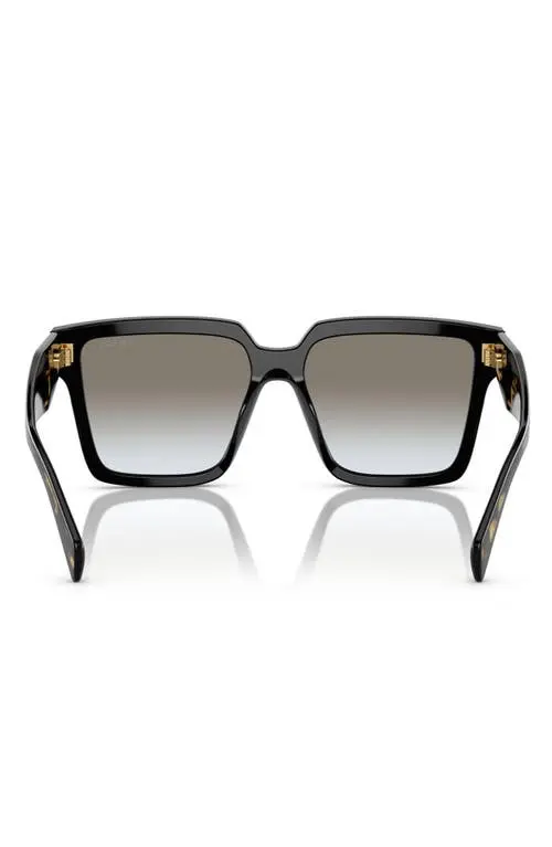 Prada 57mm Square Sunglasses - Black