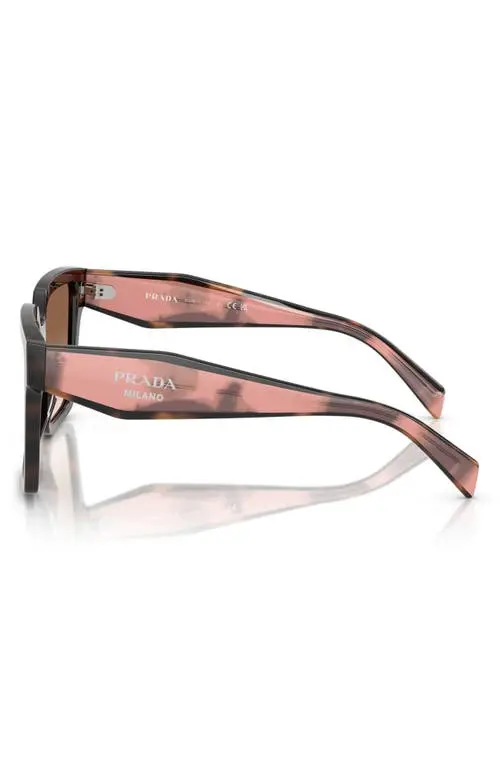 Prada 57mm Square Frame Sunglasses