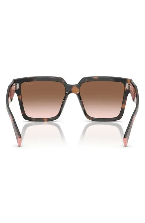 Prada 57mm Square Frame Sunglasses